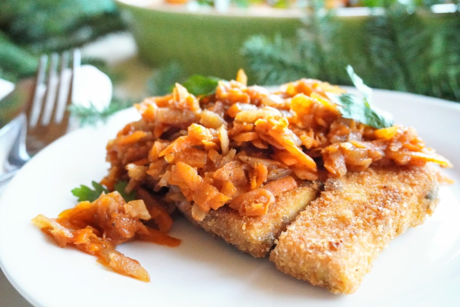 Wegańska ryba po grecku na Święta. - EasyVege